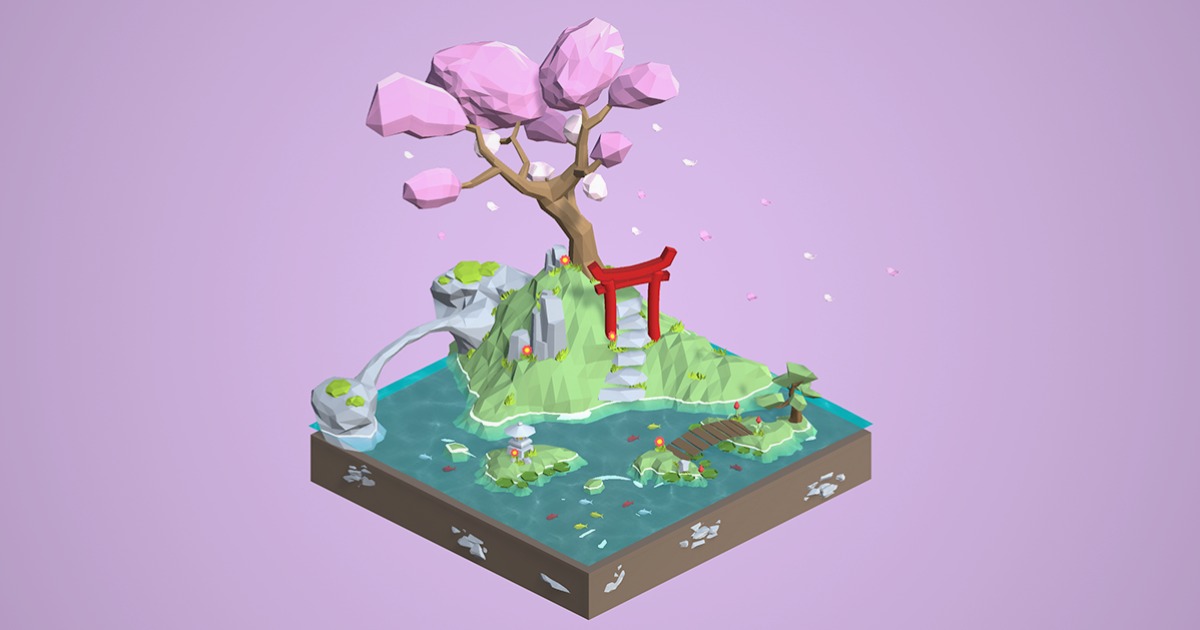 Low Poly Asia Pack - Polyworks | 3D Landscapes | Unity Asset Store