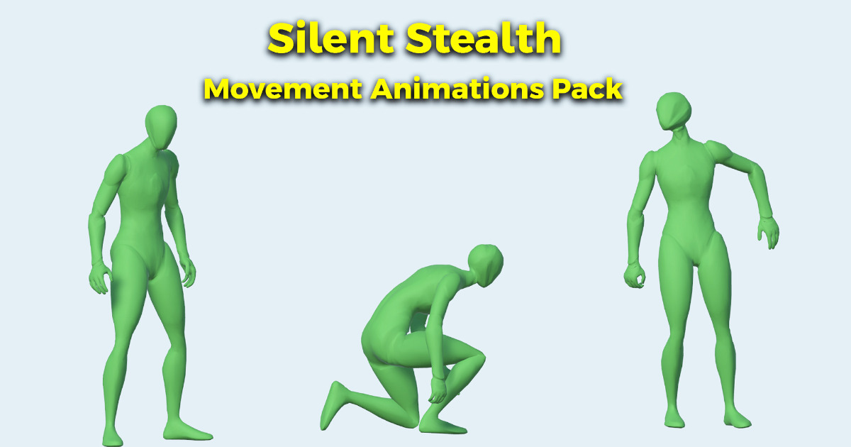Silent Stealth Movement Animations | 3D Animations | Unity Asset Store