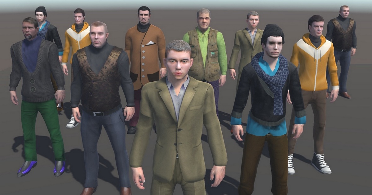 Character Pack Casual Volume 01 | 3D Humanoids | Unity Asset Store