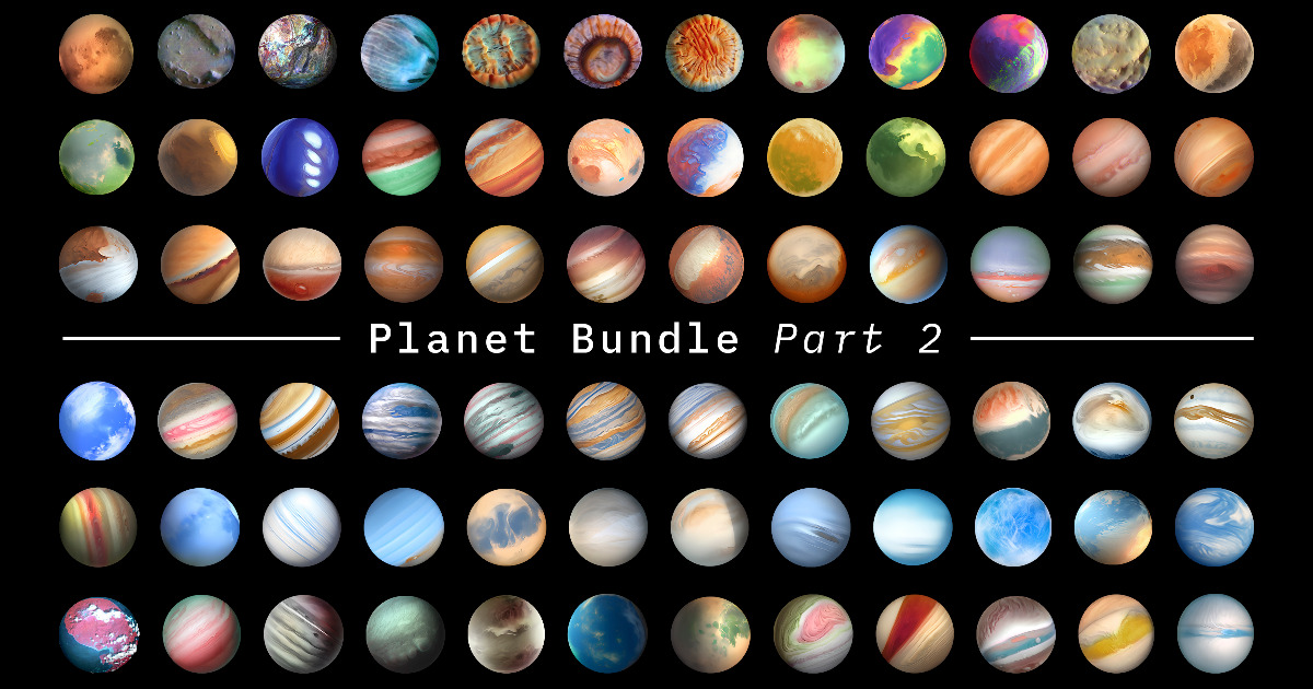 Planets Bundle Part 2 | 2D | Unity Asset Store