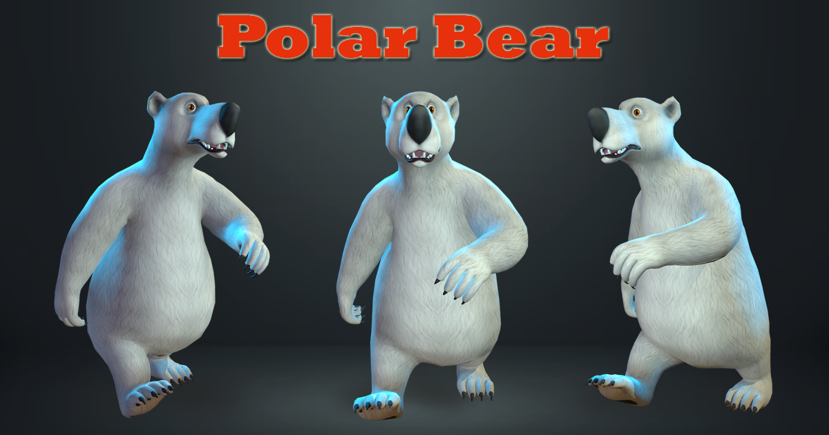 Humanoid Polar Bear | 3D 人形角色 | Unity Asset Store