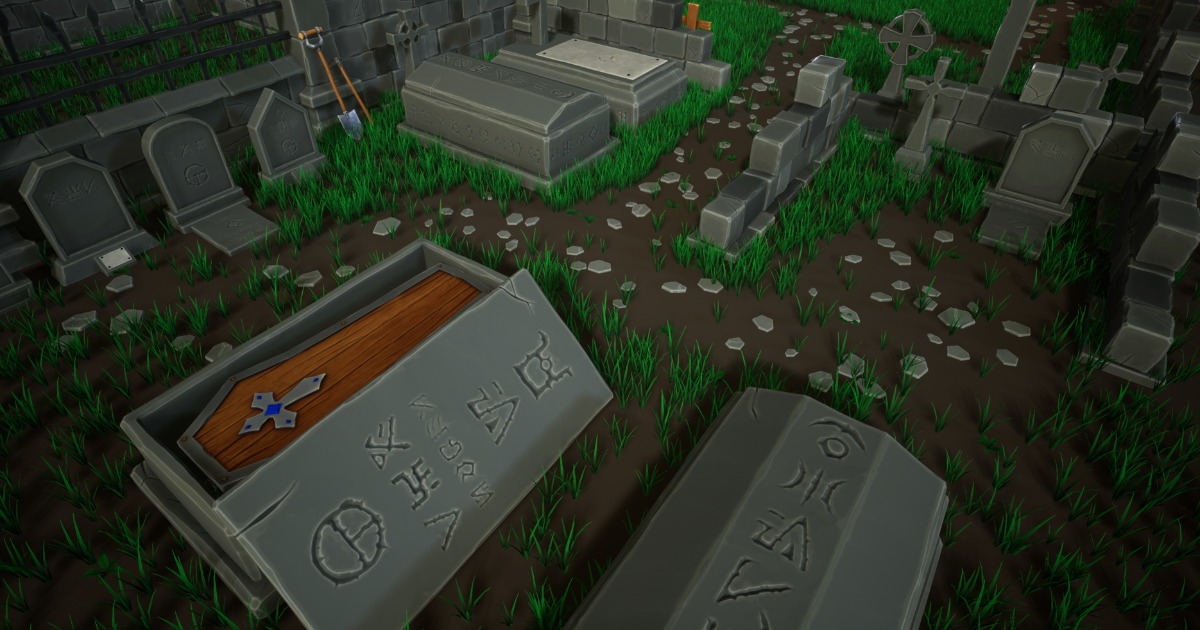 Stylized Fantasy Props - Cemetery | 3D 판타지 | Unity Asset Store