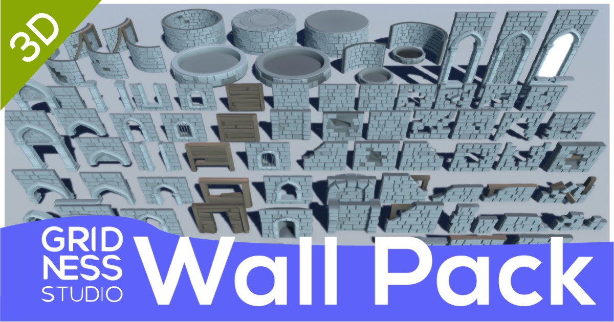 Dungeon Pack - Wall & Construction materials | 3D Dungeons | Unity ...