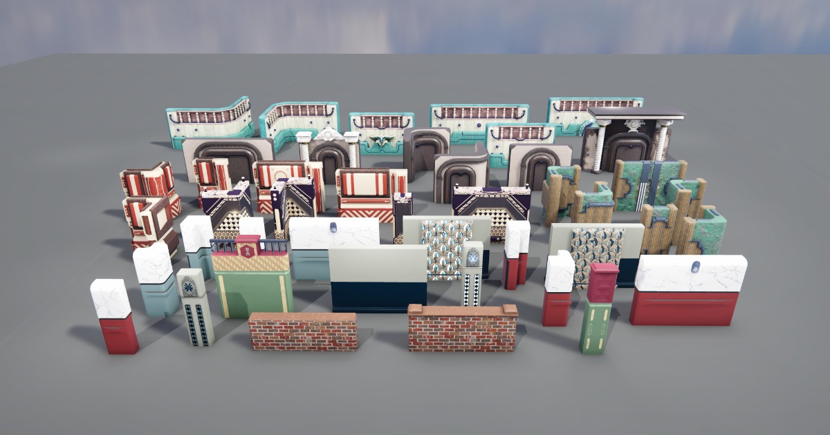 Modular Walls Pack | 3D Props | Unity Asset Store