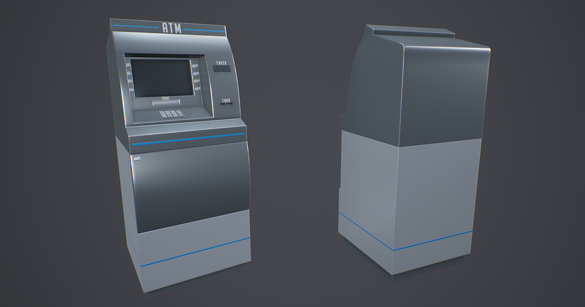 Stylized Cash Machine | 3D Electronics | Unity Asset Store