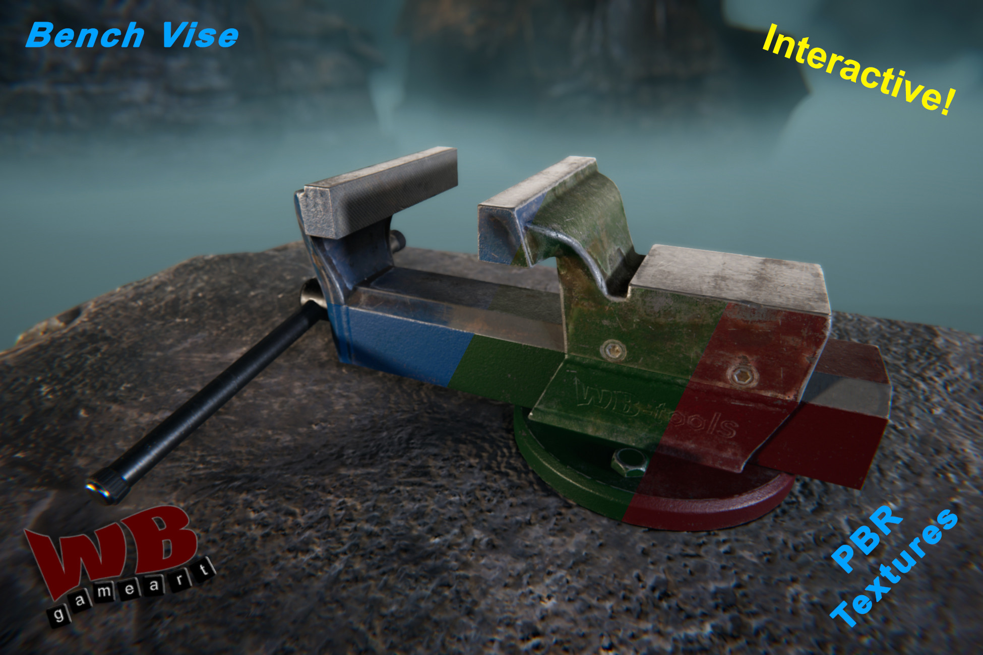 Bench Vise | 2 Variants, 3 Colors | Interactive | 3D Tools | Unity ...