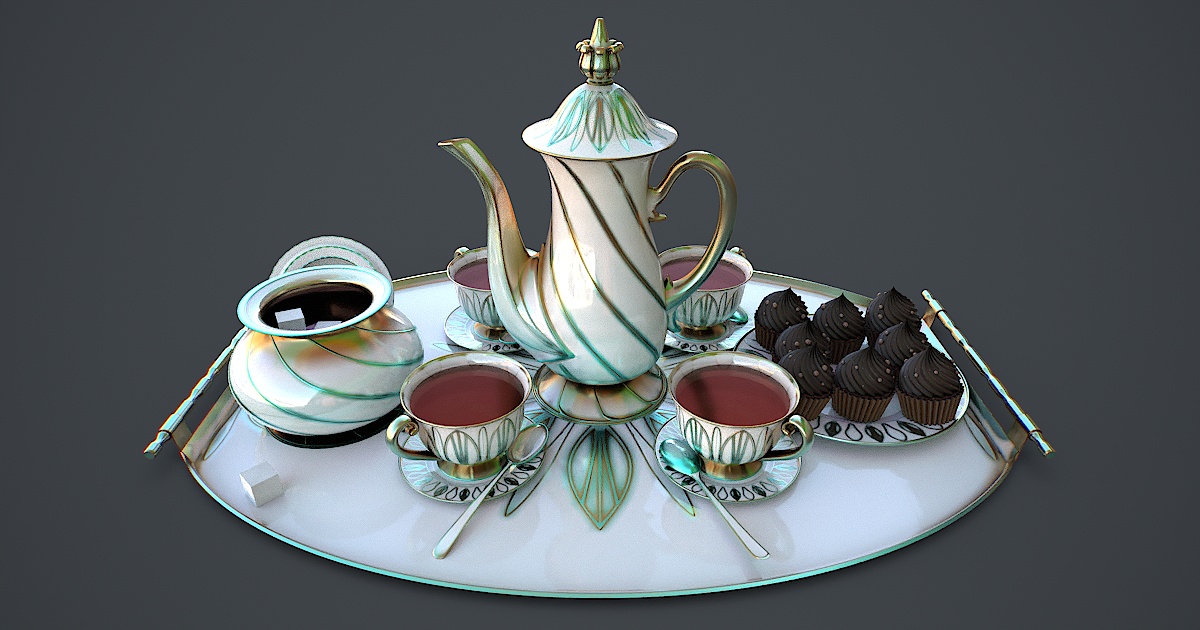 Tea Set 1 | 3D Food | Unity Asset Store