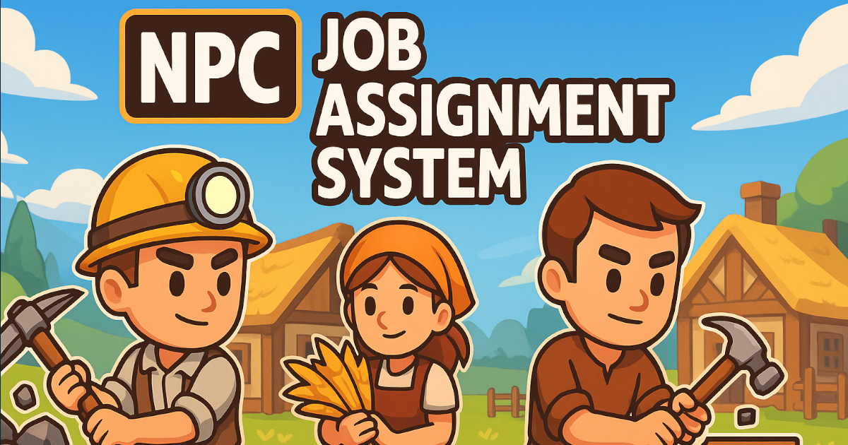 NPC Job Assignment System | Behavior AI | Unity Asset Store