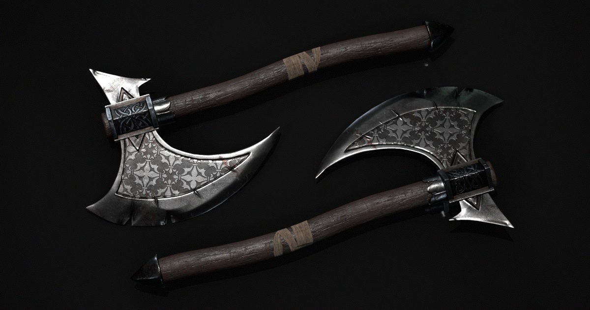 Realistic Battle Axe | 3D Weapons | Unity Asset Store