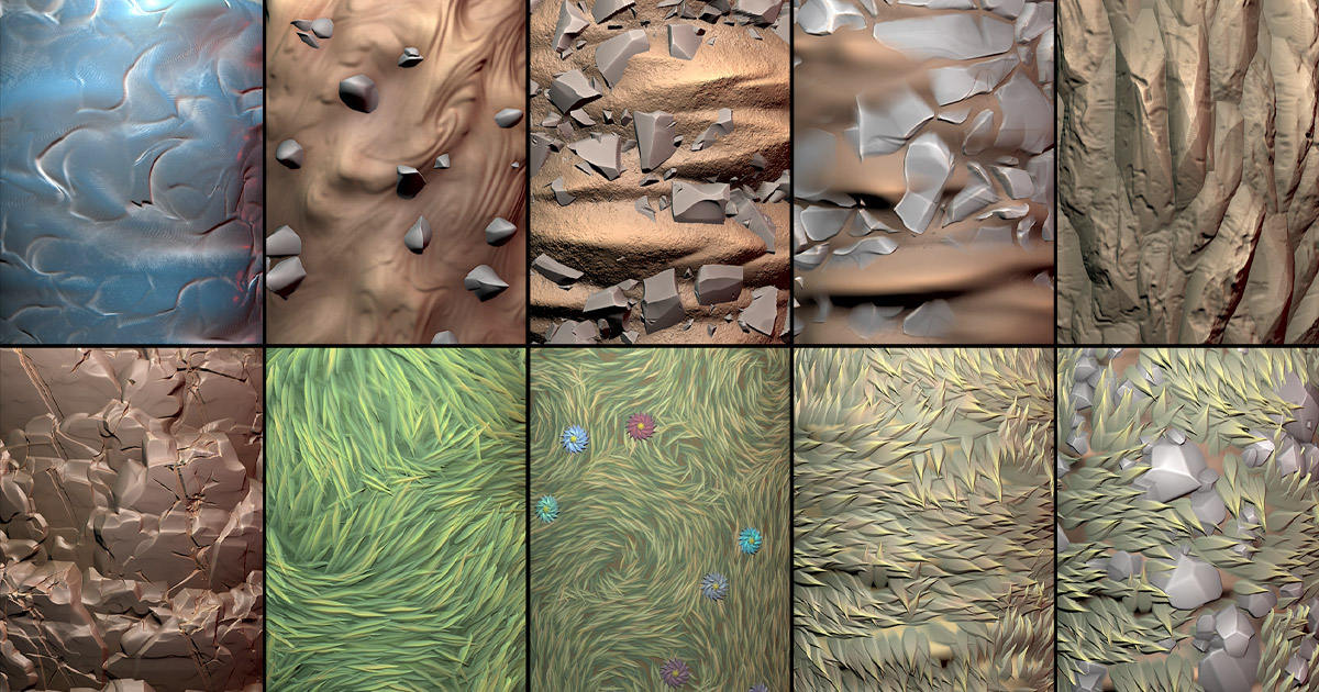 Another Stylized Material Collection 8 | 2D Textures & Materials ...