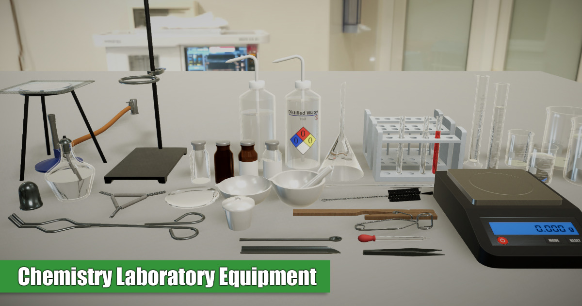 Chemistry Laboratory Equipment | 3D Tools | Unity Asset Store