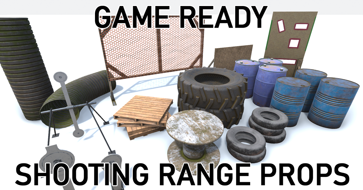 Shooting Range Props - Game & VR Ready | 3D Props | Unity Asset Store