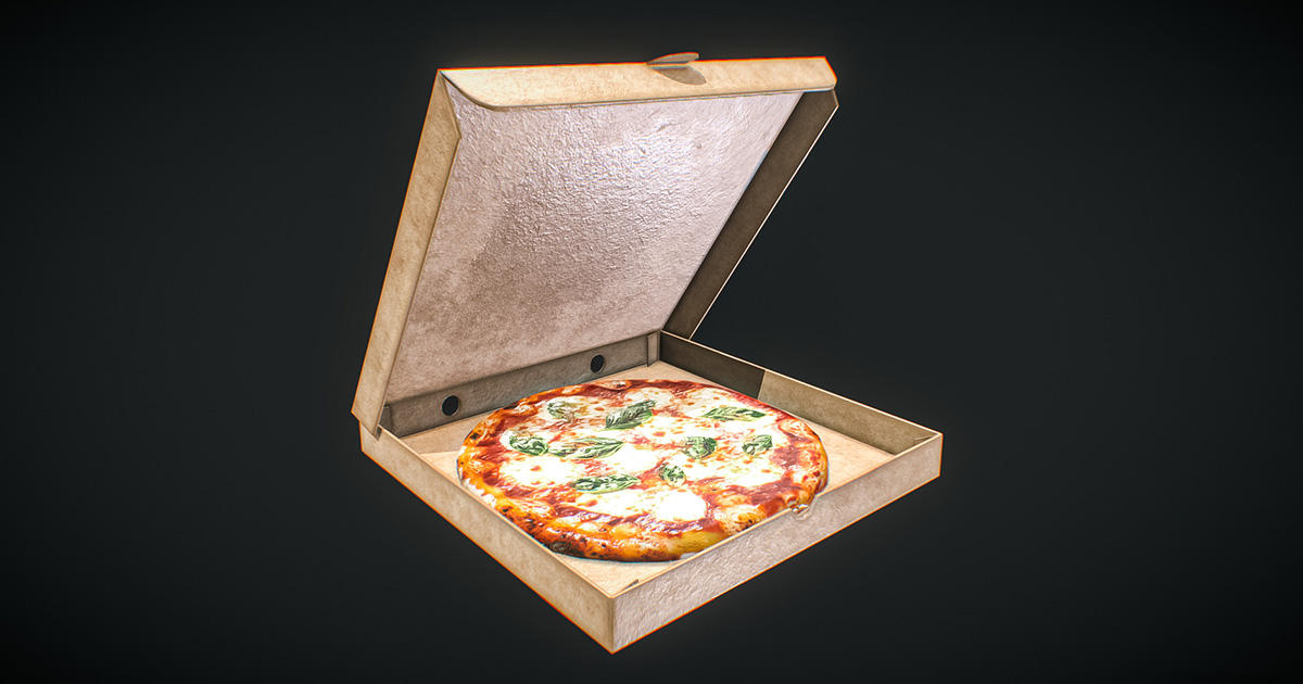 Realistic Pizza Margherita 3D Model | 3D Props | Unity Asset Store