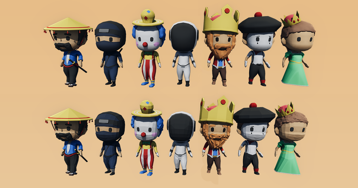Chibi Characters Vol.1 | 3D Characters | Unity Asset Store