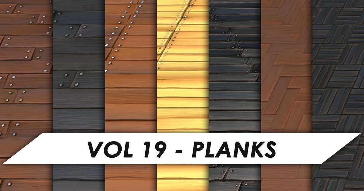 Hand Painted Textures - Vol 19 - Planks | 2D Textures & Materials ...
