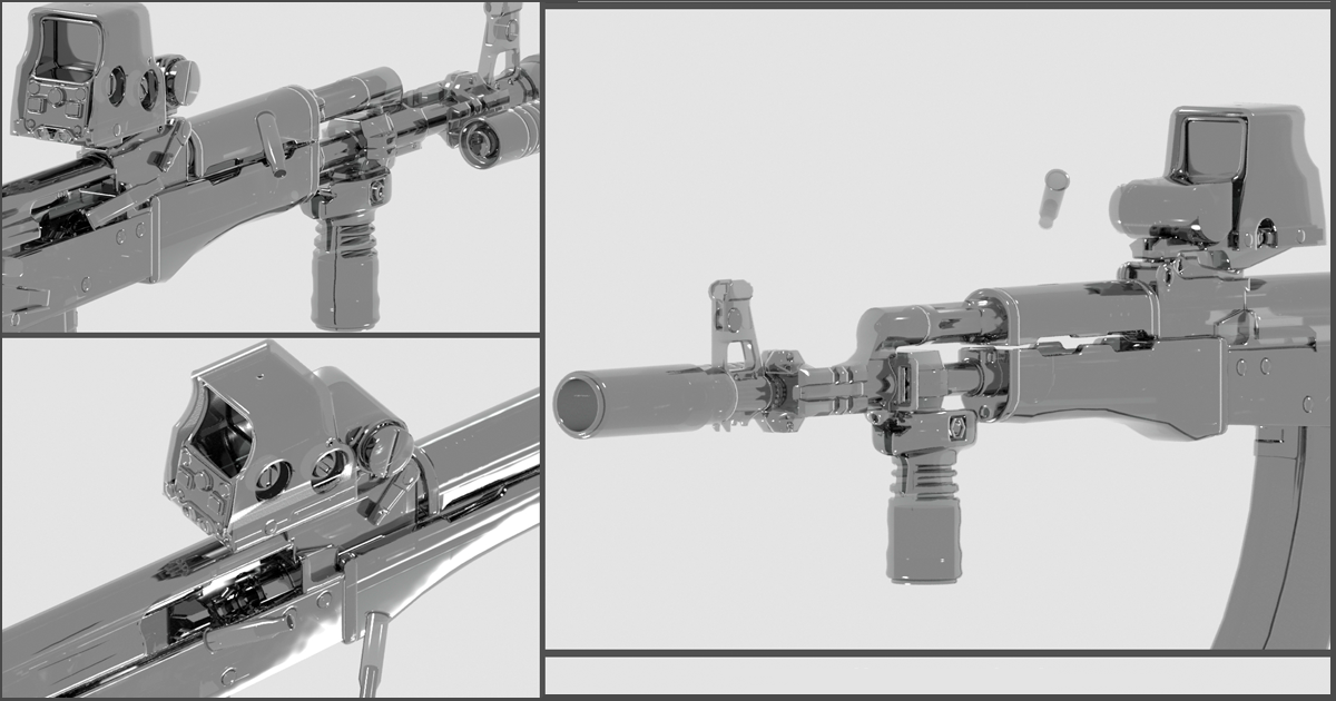 Weapon Attachments Pack | 3D Weapons | Unity Asset Store