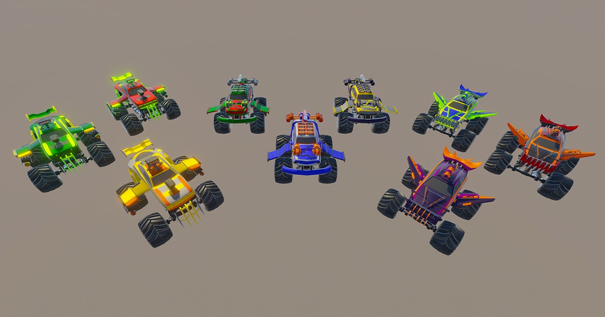 Battle Cars Pack 2 - Animated | 3D Vehicles | Unity Asset Store