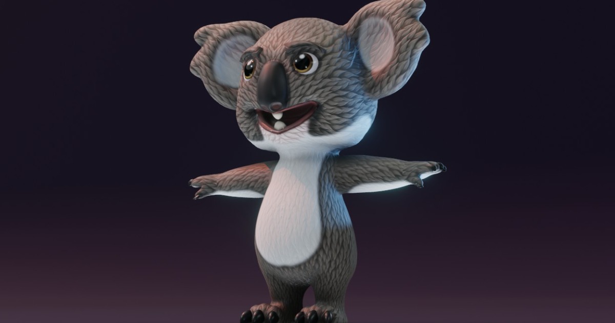 Cartoon Koala Rigged 3D Model | Characters | Unity Asset Store
