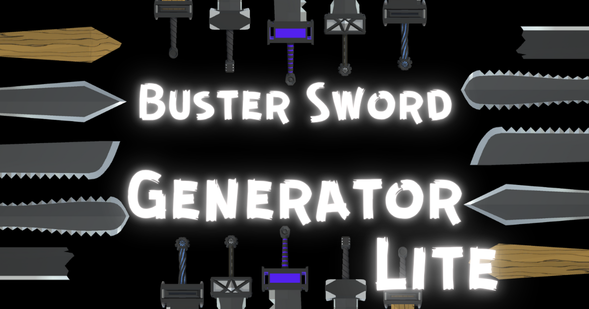Buster Sword Generator - Lite | Modeling | Unity Asset Store