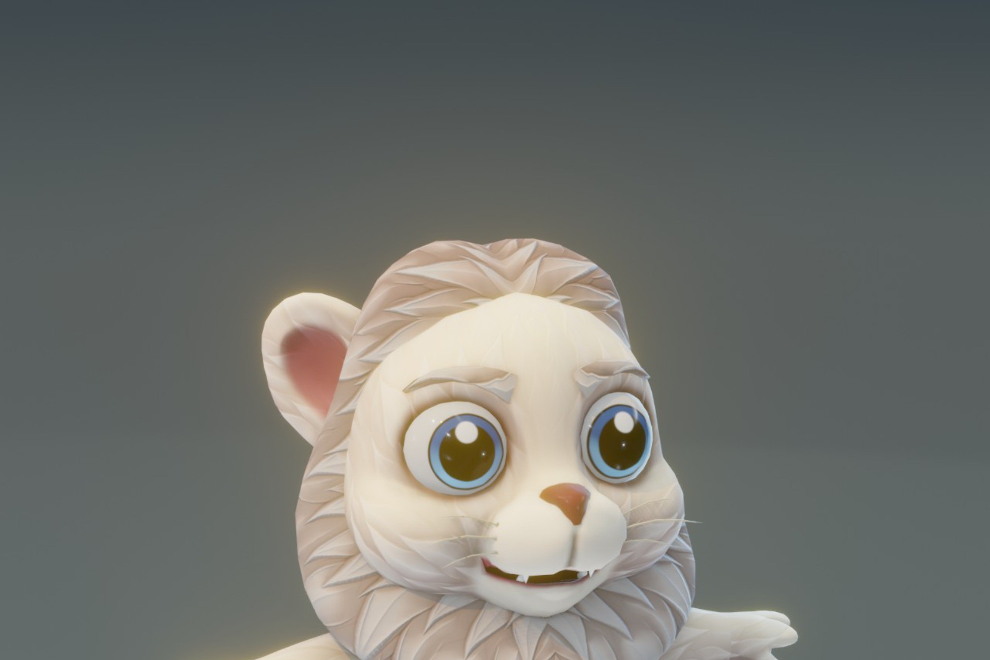 Cartoon White Lion Animated 3D Model | Characters | Unity Asset Store