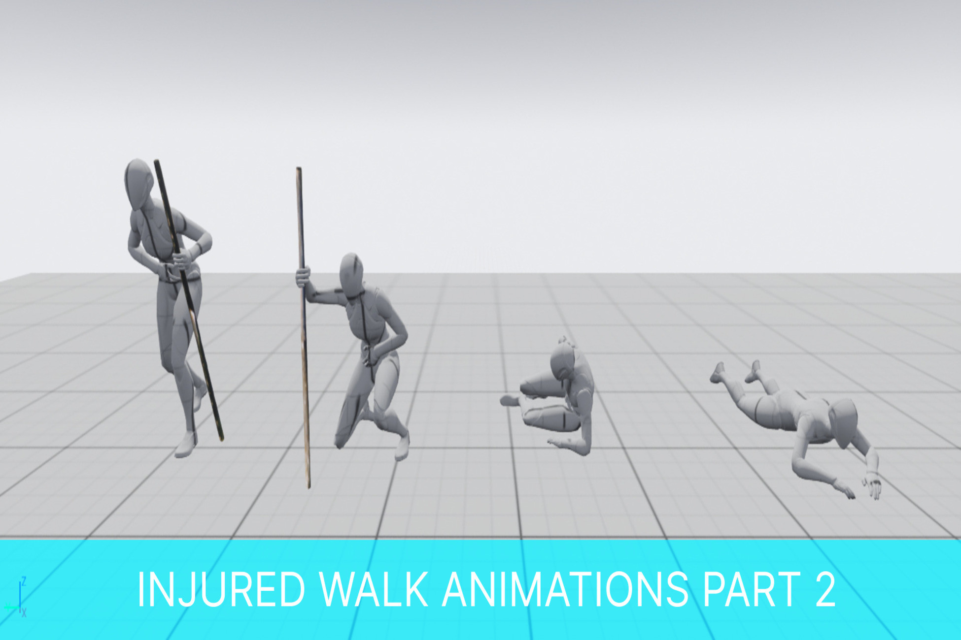 Injured Walk Animations Part 2 | 3D Animations | Unity Asset Store