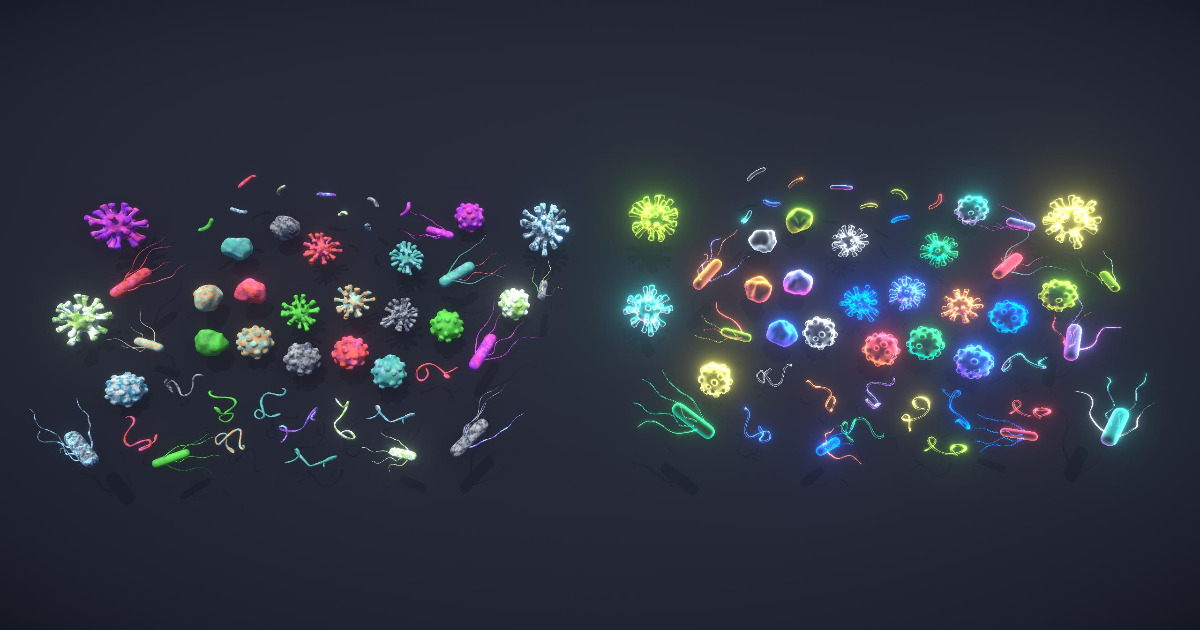 100+ Animated Viruses 3D (2 in 1 Pack) | 3D Characters | Unity Asset Store