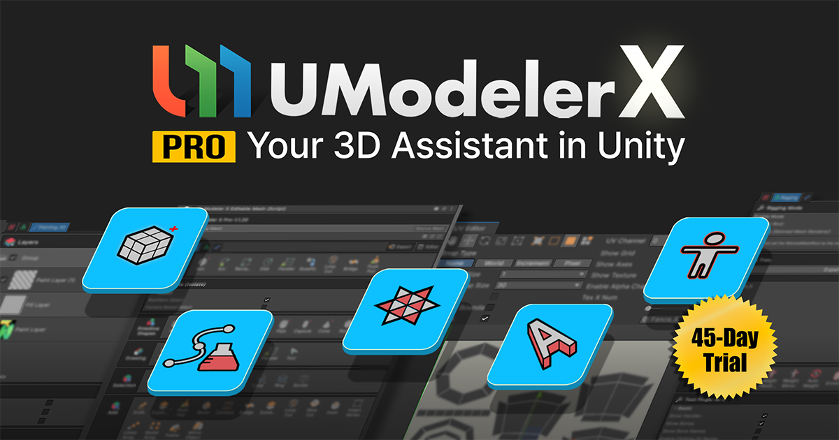 UModeler X Pro | Modeling | Unity Asset Store