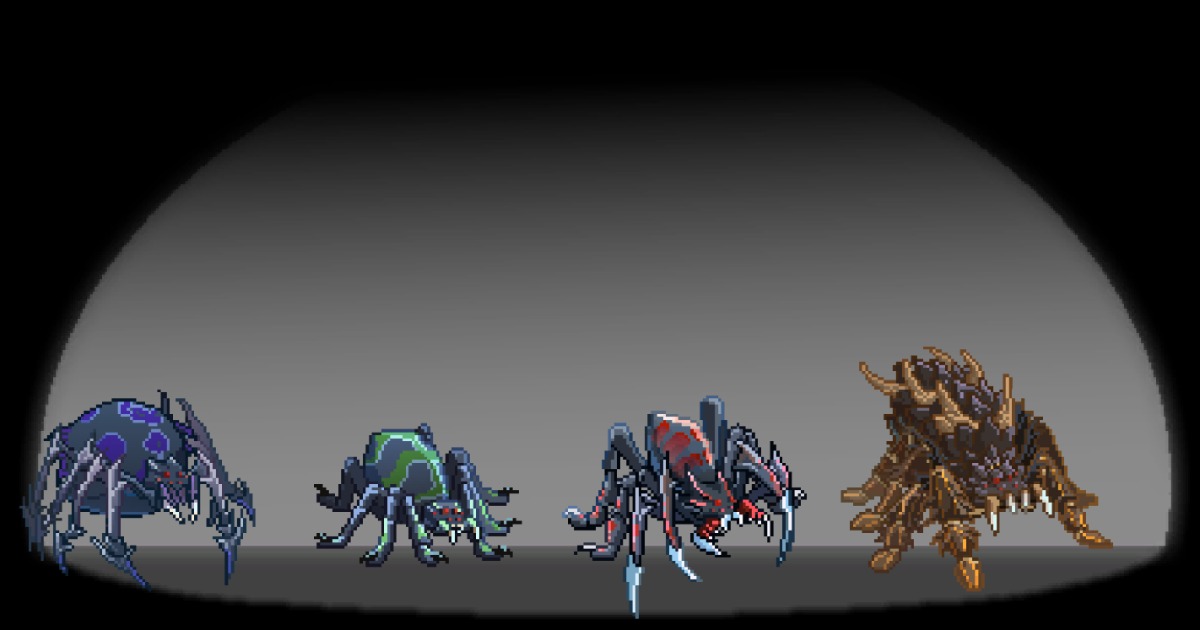 Pixel_2D_Character_Spider | 2D Characters | Unity Asset Store