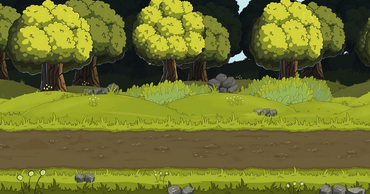Hand painted - Parallax Forest 1 | 2D Environments | Unity Asset Store