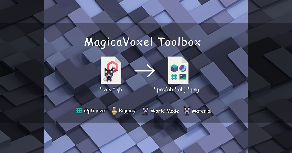MagicaVoxel Toolbox | Modeling | Unity Asset Store