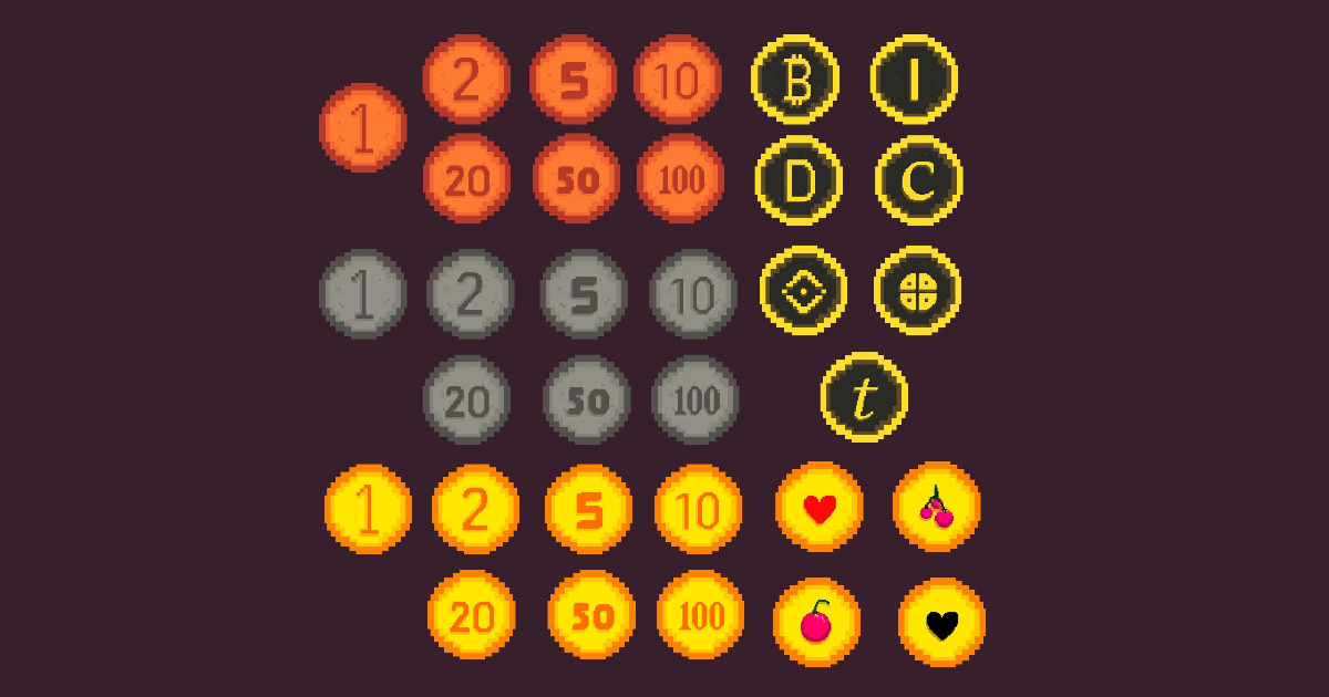 Pixelart Coins in 3D | 3D Props | Unity Asset Store