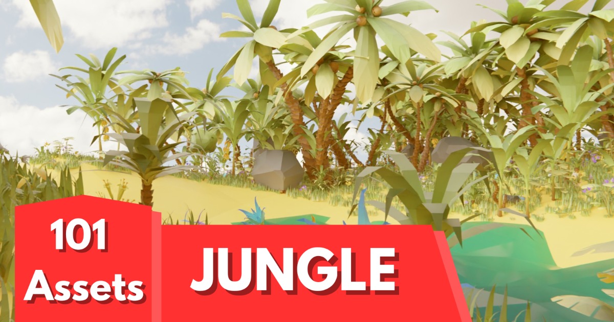 Low Poly Jungle by IGS | 3D 環境 | Unity Asset Store