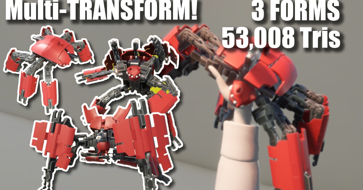 Multi-TRANSFORM!: SPIDERBOT | 3D Robots | Unity Asset Store