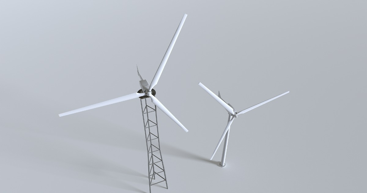 Rooftop Wind Turbine | 3D Exterior | Unity Asset Store