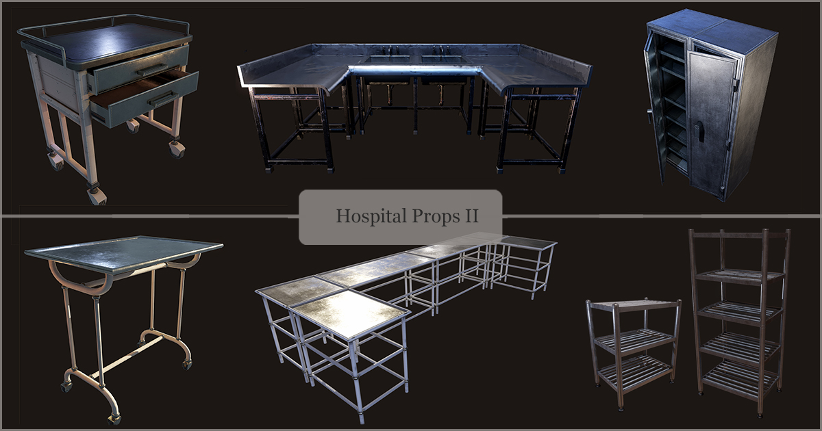 Hospital Props II | 3D Props | Unity Asset Store