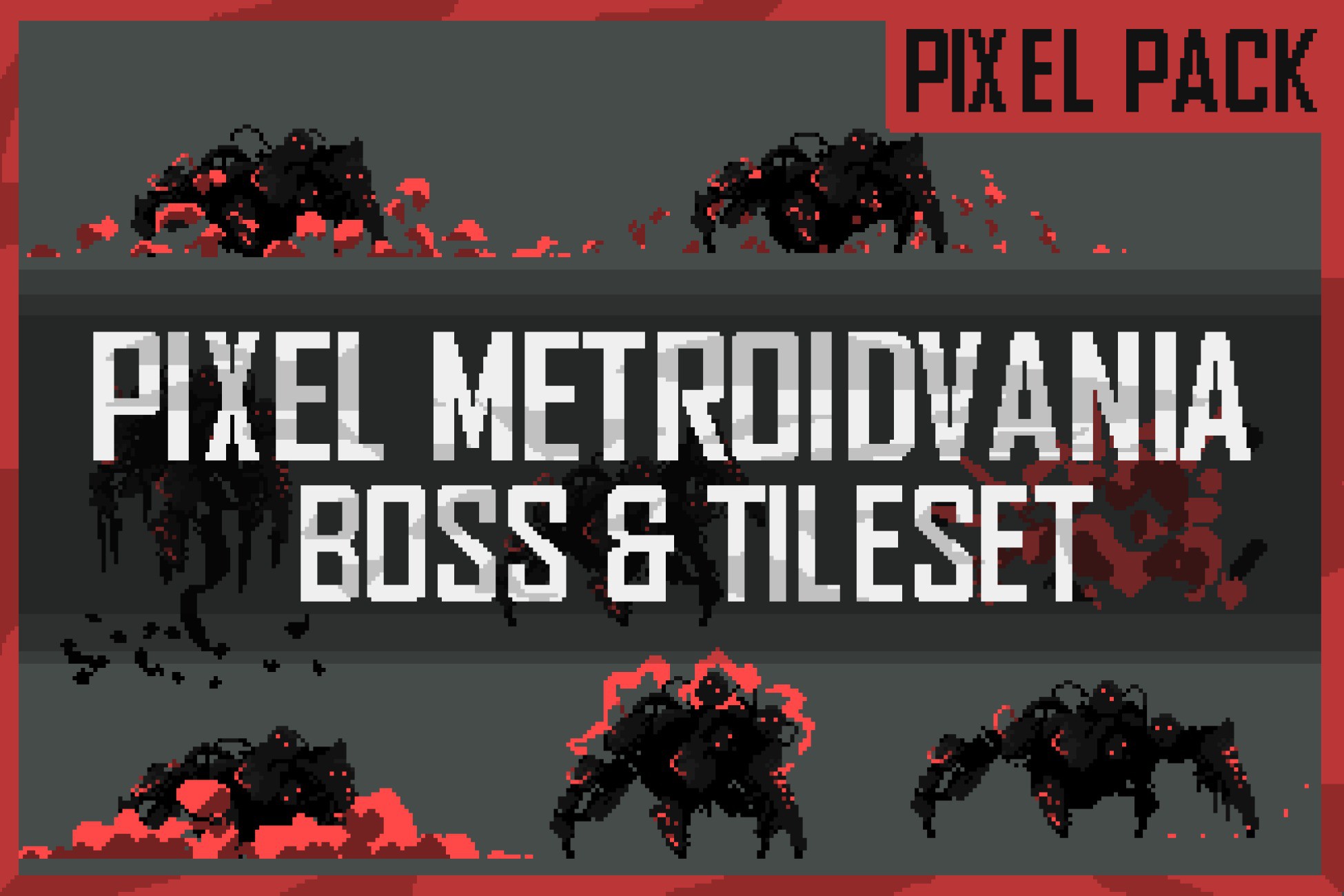 The DARK Series Boss + Decorations | 2D Characters | Unity Asset Store