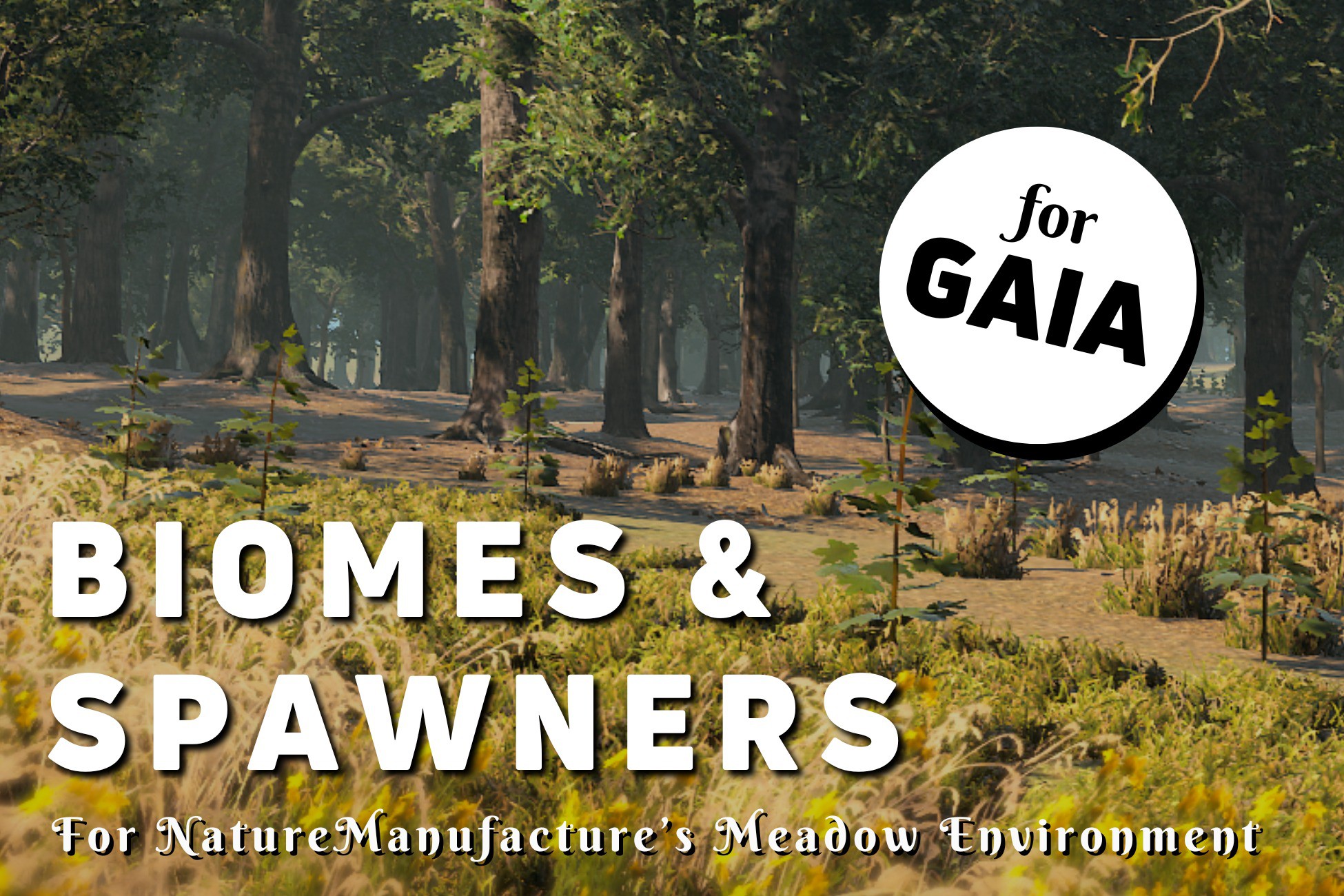 Biomes & Spawners for Gaia - NatureManufacture's Meadow Environment | テレイン | Unity Asset Store