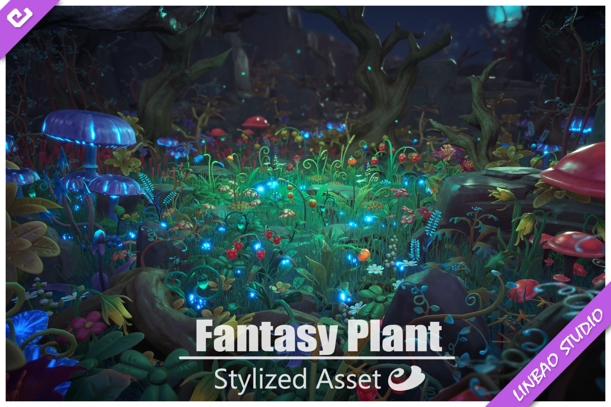 Stylized Fantasy Plant | 3D Vegetation | Unity Asset Store