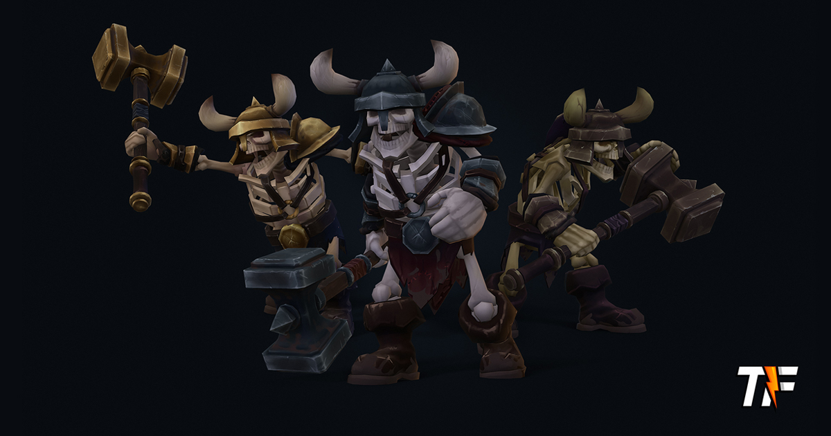 Stylized Crusher Skeleton | 3D Creatures | Unity Asset Store