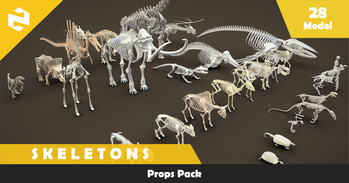 Props Pack - Skeletons | 3D Props | Unity Asset Store