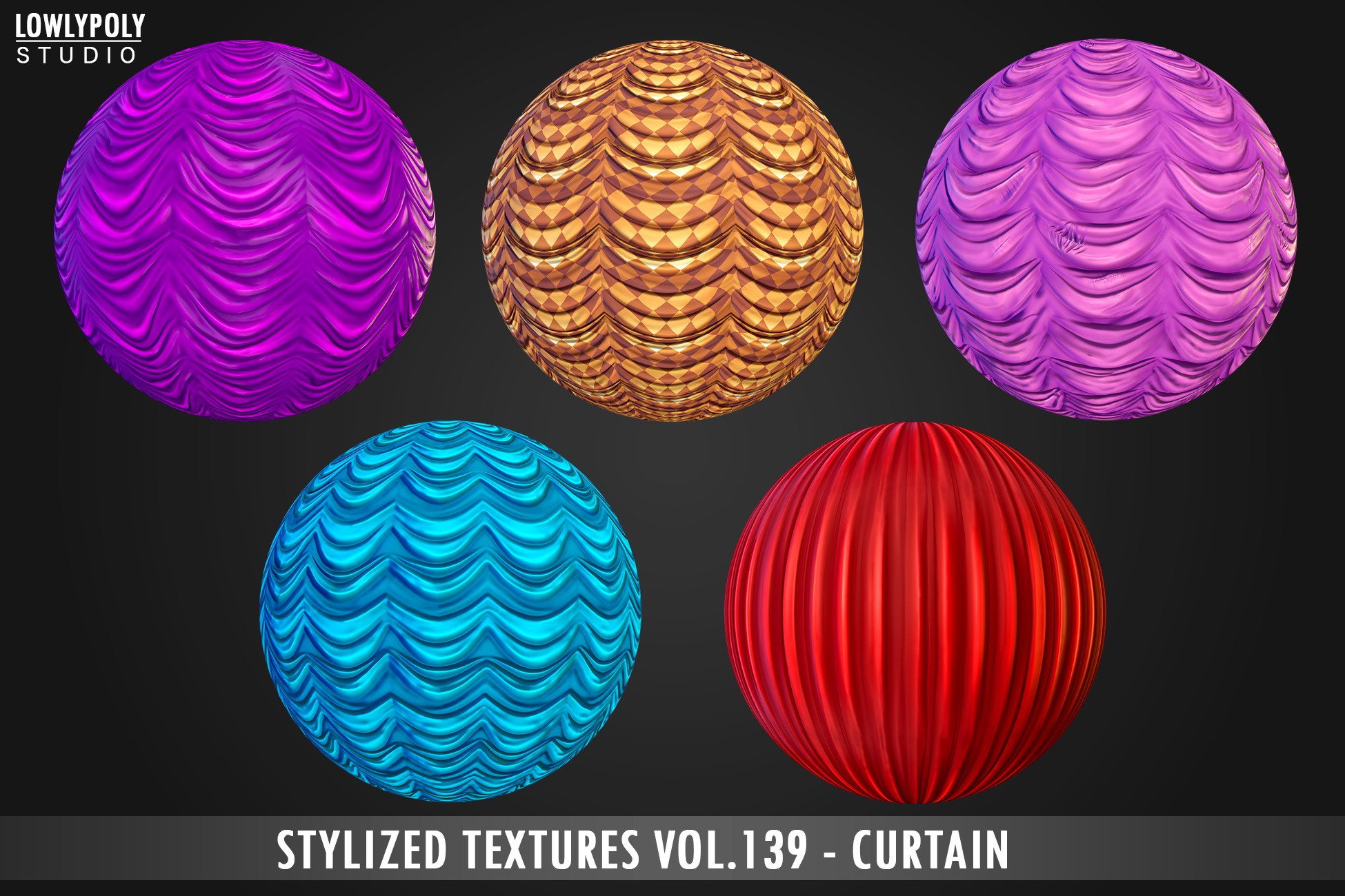 Curtain Vol.139 - Stylized Textures | 2D Fabric | Unity Asset Store