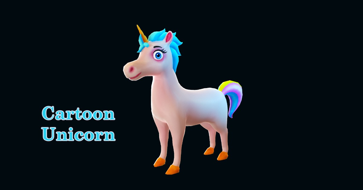 Cartoon Unicorn Character | Characters | Unity Asset Store