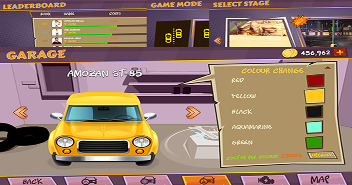 Racing Game Graphics CxS (GUI Skin 1) | 2D GUI | Unity Asset Store