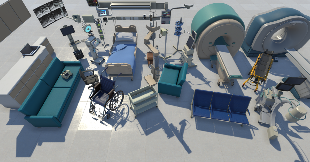 Hospital Room Props | 3D Environments | Unity Asset Store