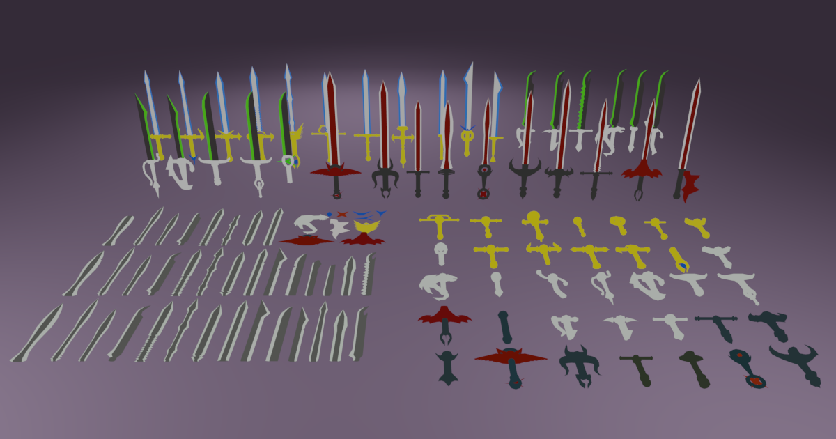 Swords Pack - Low Poly | 3D Weapons | Unity Asset Store