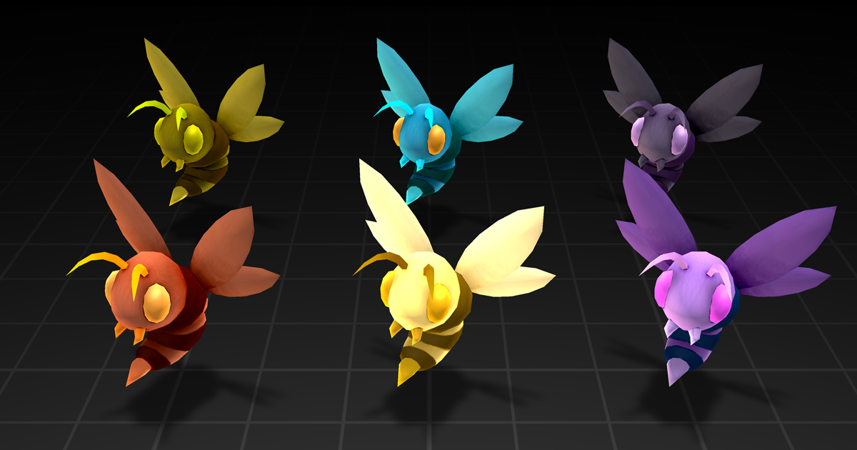 Poly HP - Bee | 3D Creatures | Unity Asset Store