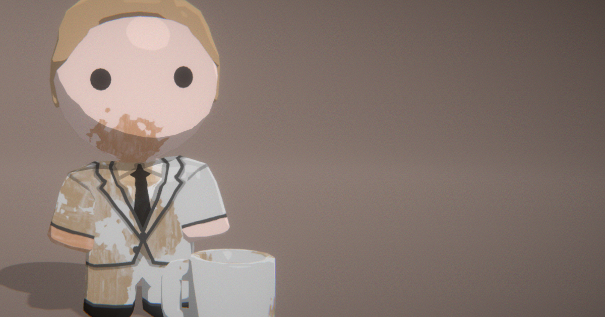 Cute Business Man with Coffee Avatar | 3D 캐릭터 | Unity Asset Store