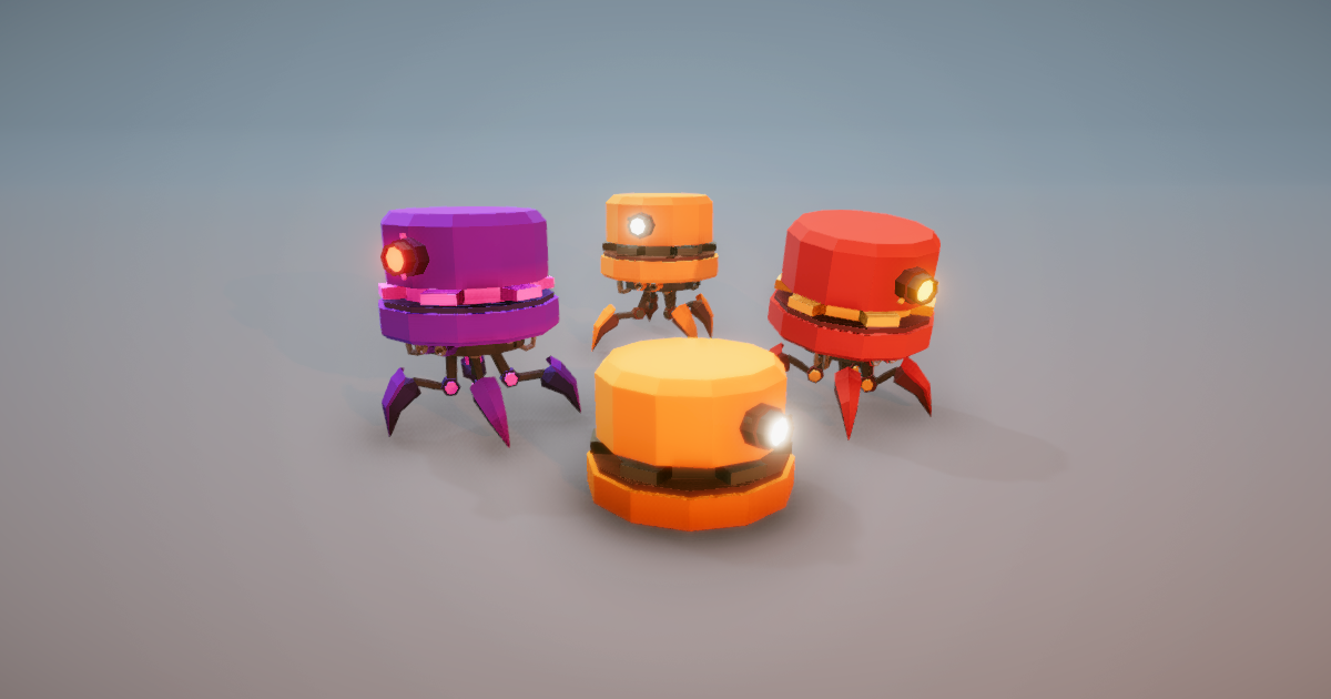 Polygonal - Robot Hermit | 3D 로봇 | Unity Asset Store