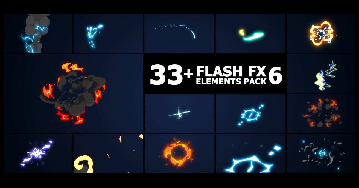 Flash FX Elements Pack 06 (13.09.22) | 2D Textures & Materials | Unity ...