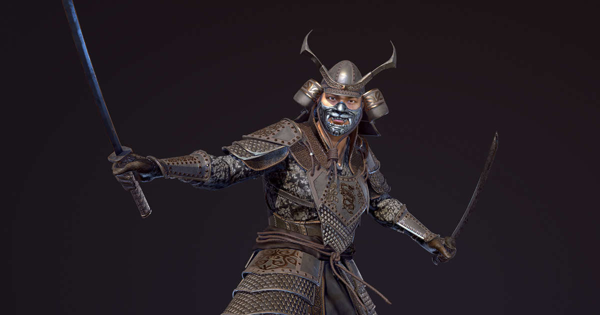 Samurai fantasy low-poly | Characters | Unity Asset Store
